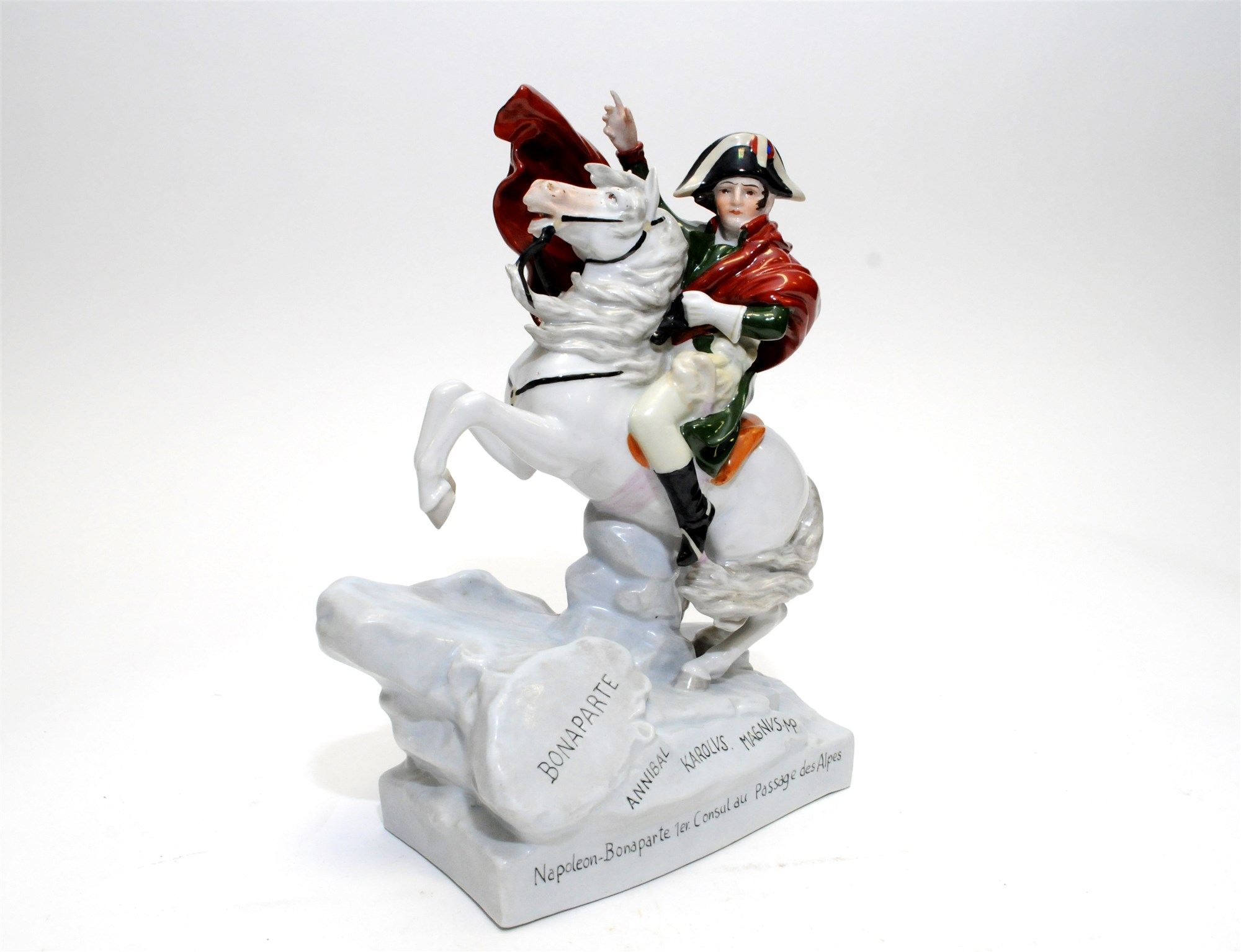 Lot 211 - An East German figure of Napoleon mounted on