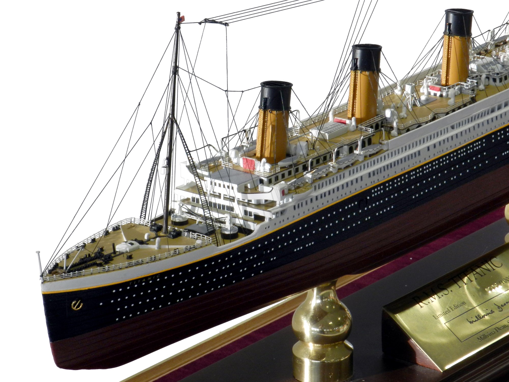 Lot 285 - Franklin Mint RMS Titanic Mahogany Signature