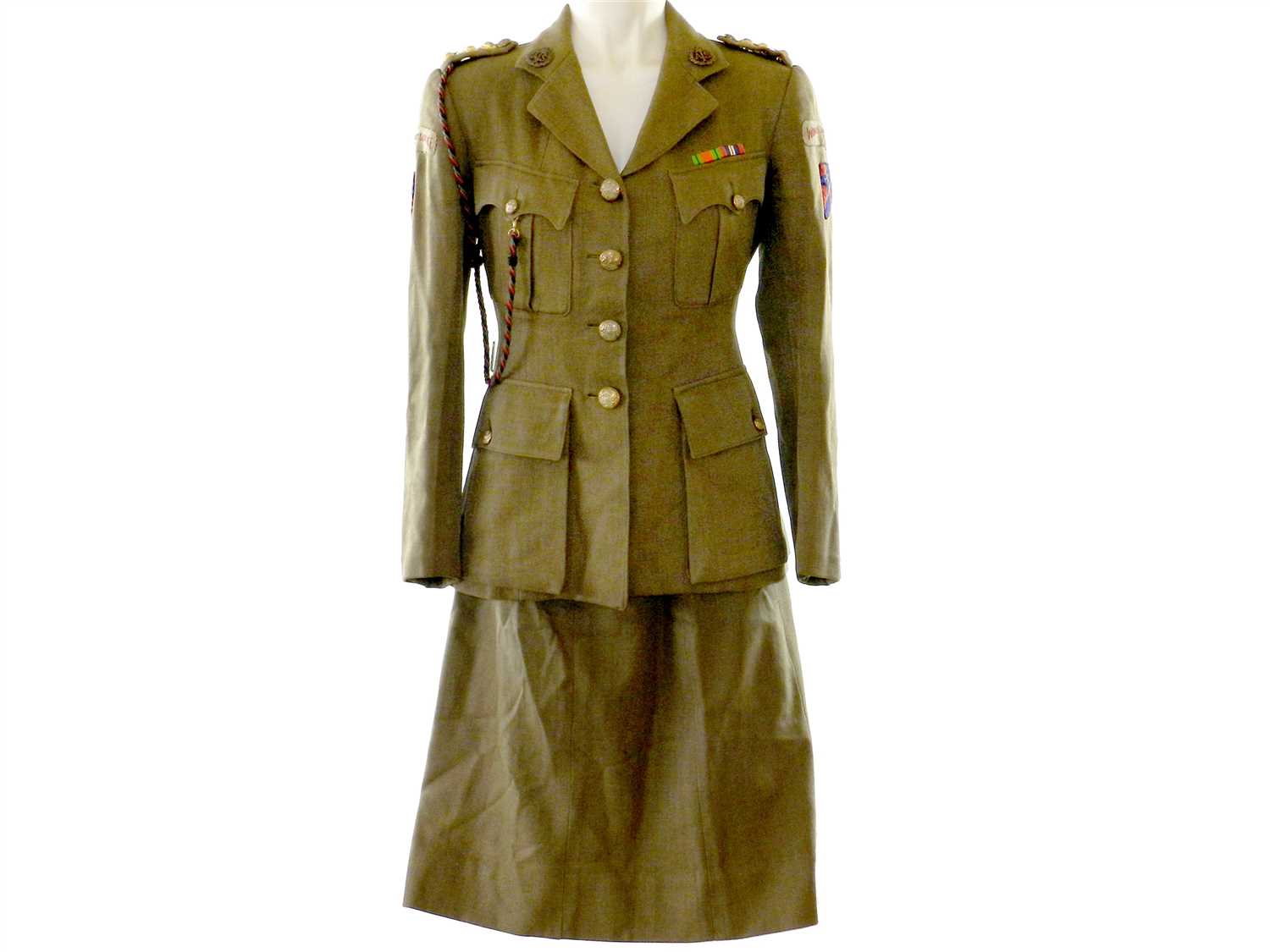British WW2 ATS/FANY Company Commander service tunic and skirt | Barnebys