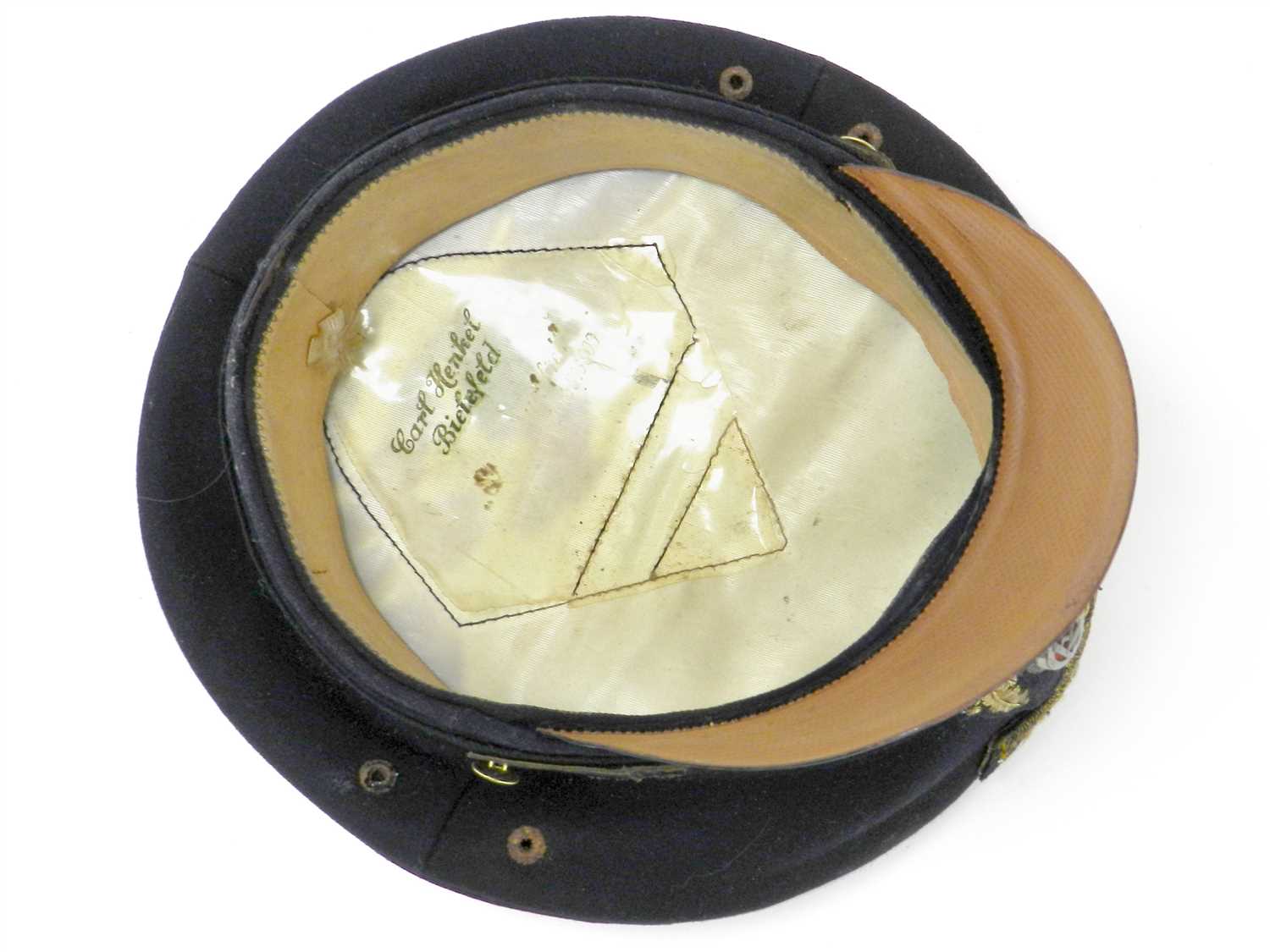 Lot 681 - German visor cap with SA Marine insignia