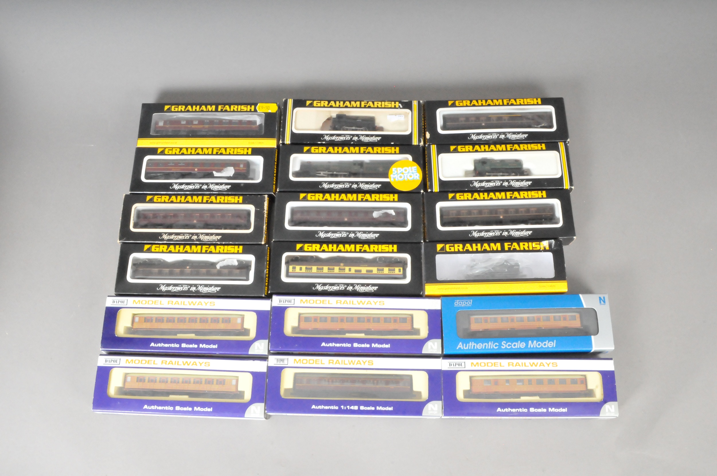 Lot 435 - A comprehensive collection of boxed N gauge