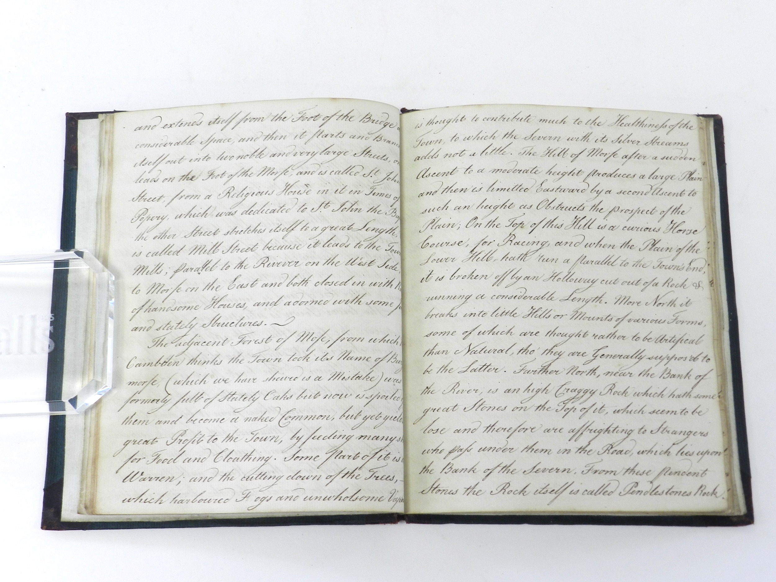 Lot 20 - BRIDGNORTH MANUSCRIPT. Small 4to. Manuscript