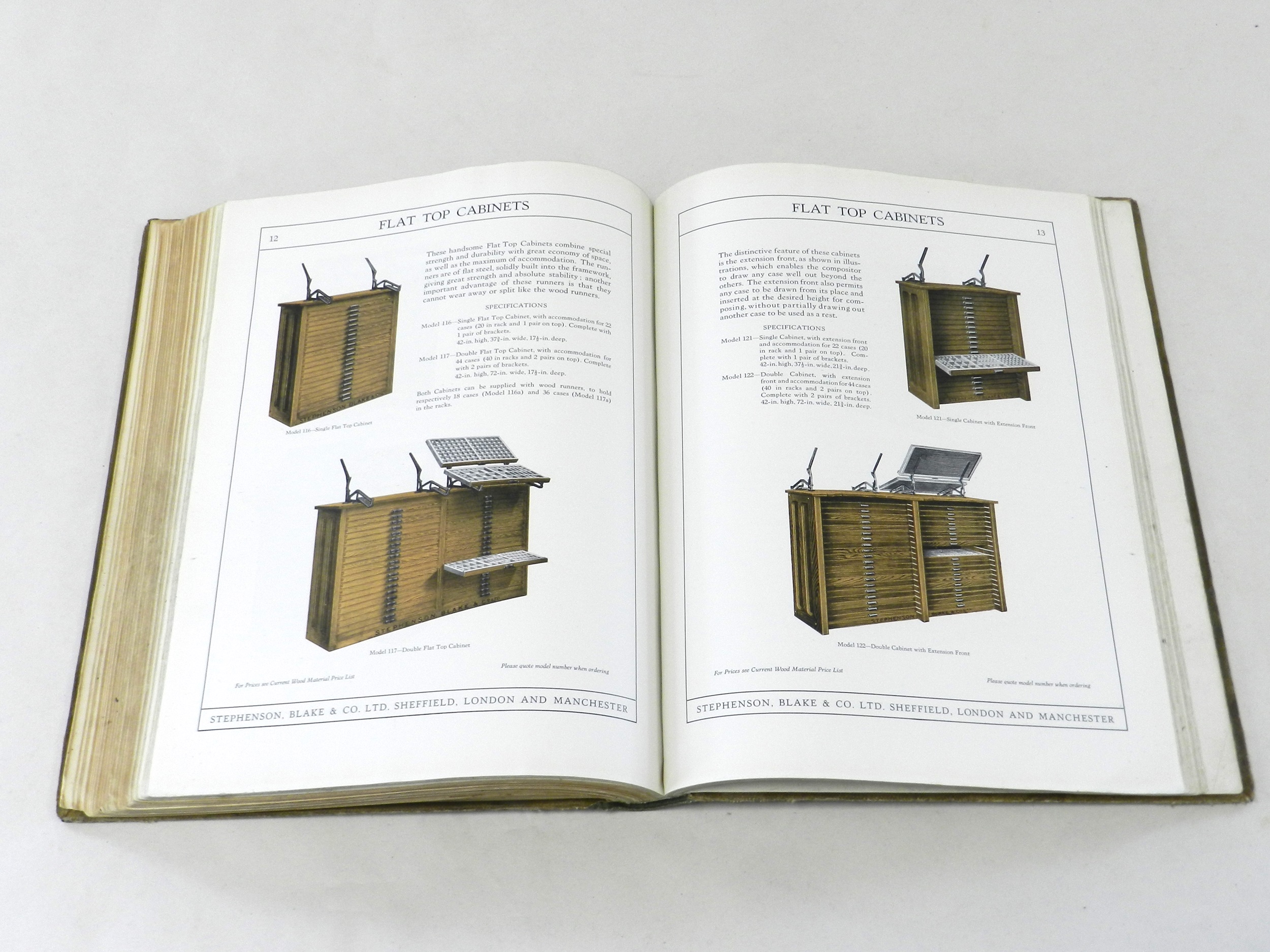 Lot 7 - STEPHENSON BLAKE & CO, Catalogue of Composing