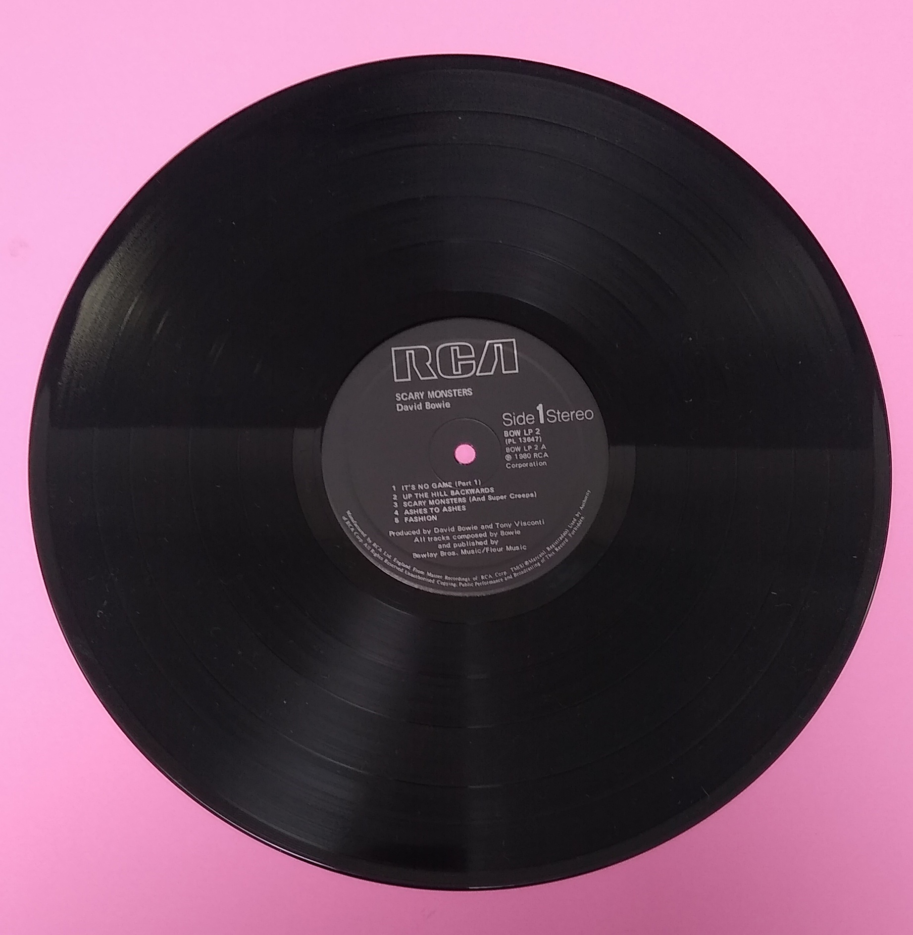 Lot 99 - David Bowie Scary Monsters (and Super Creeps)