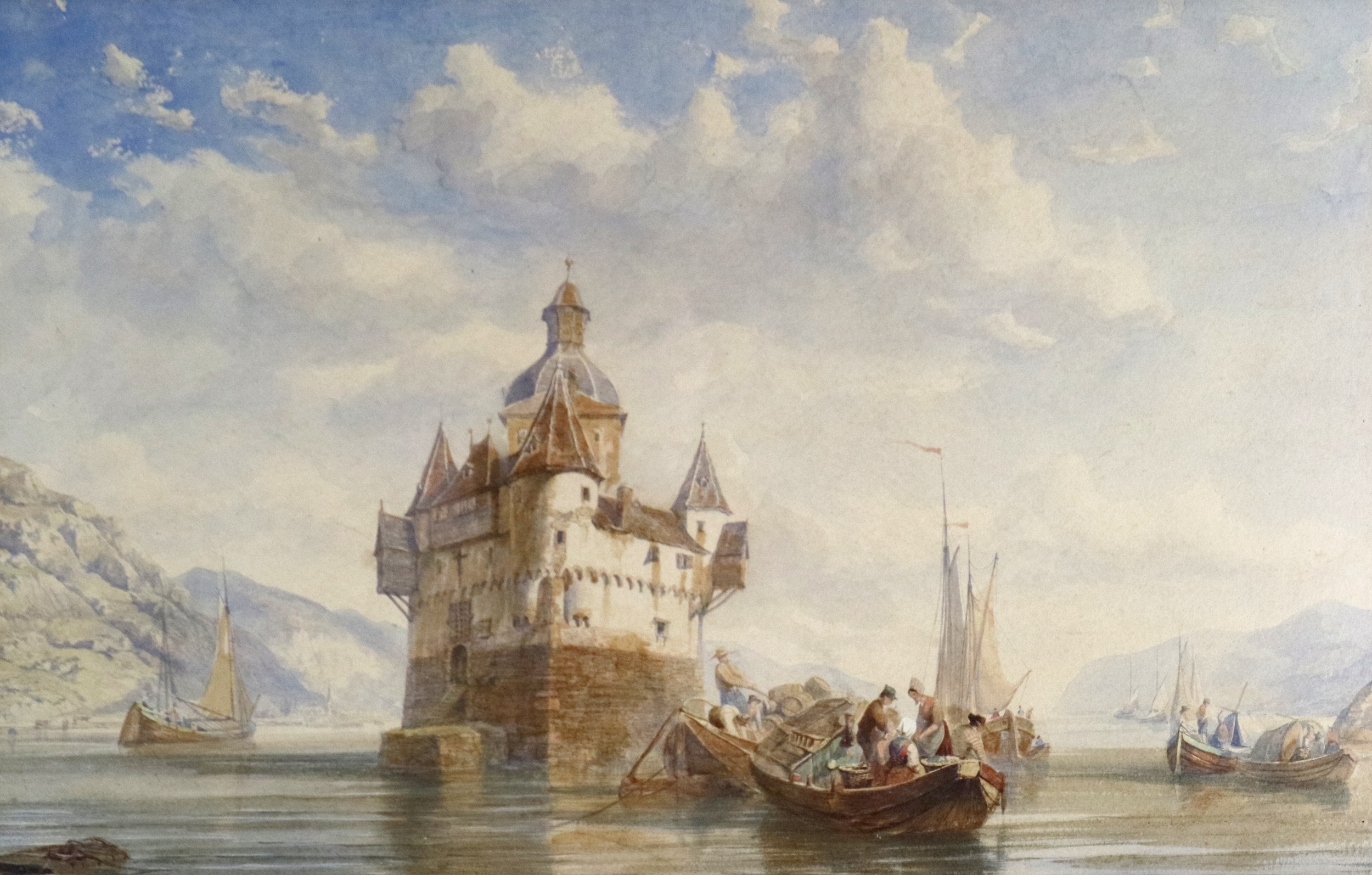 Lot 91 - Henry Gritten (1818-1873) Figures Unloading