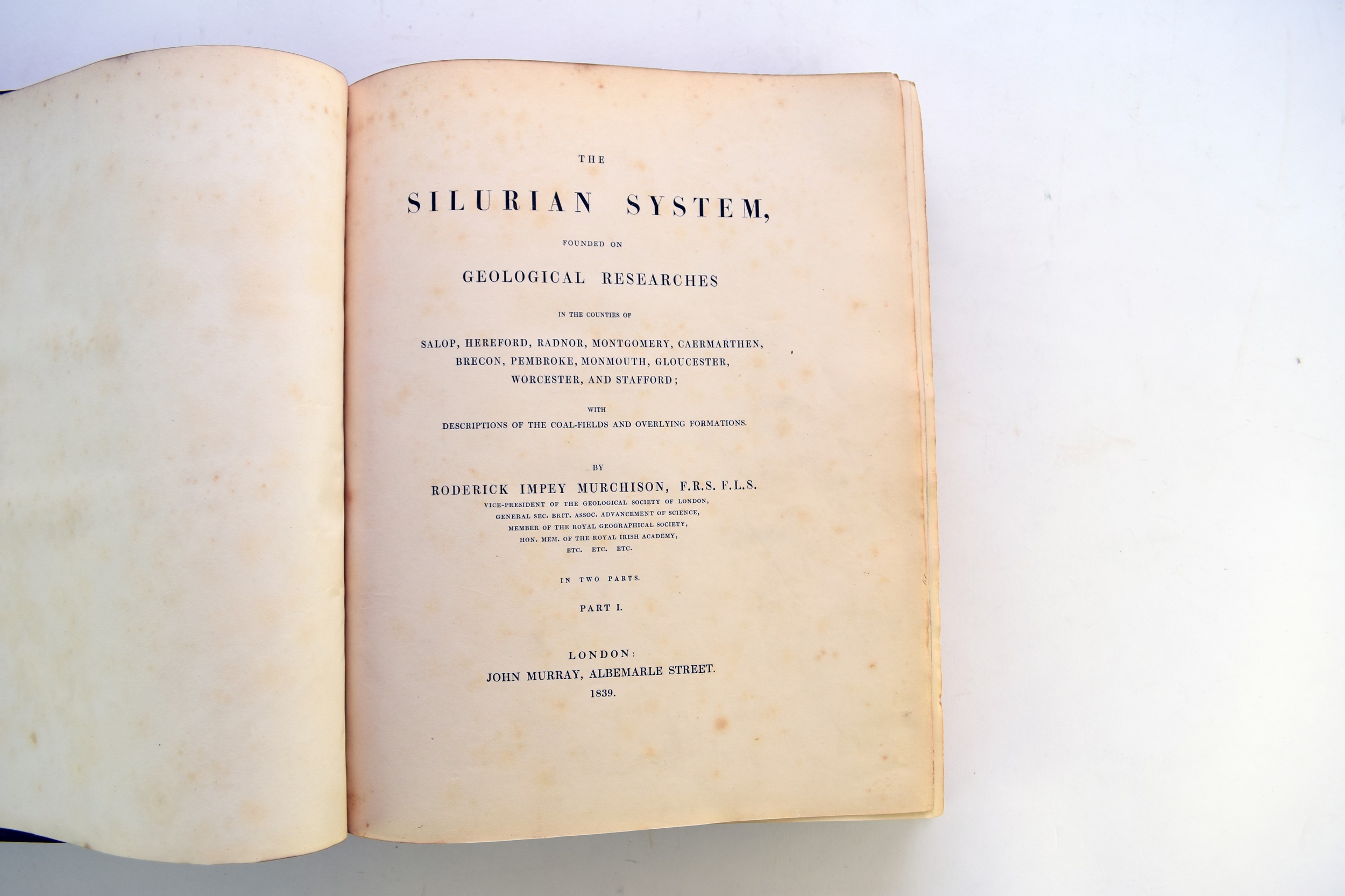 Lot 130 - MURCHISON, Sir Roderick, The Silurian System.