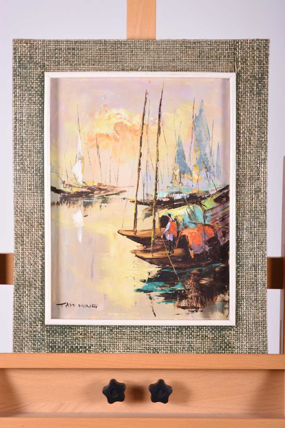 Lot 150 - Tam Ming (Chinese 20th century), two scenes