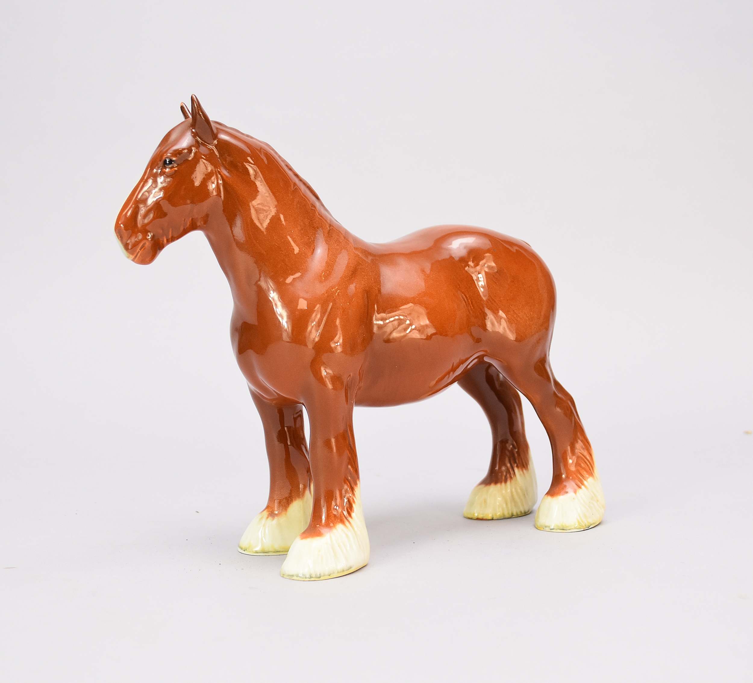 Chestnut Shire Horse