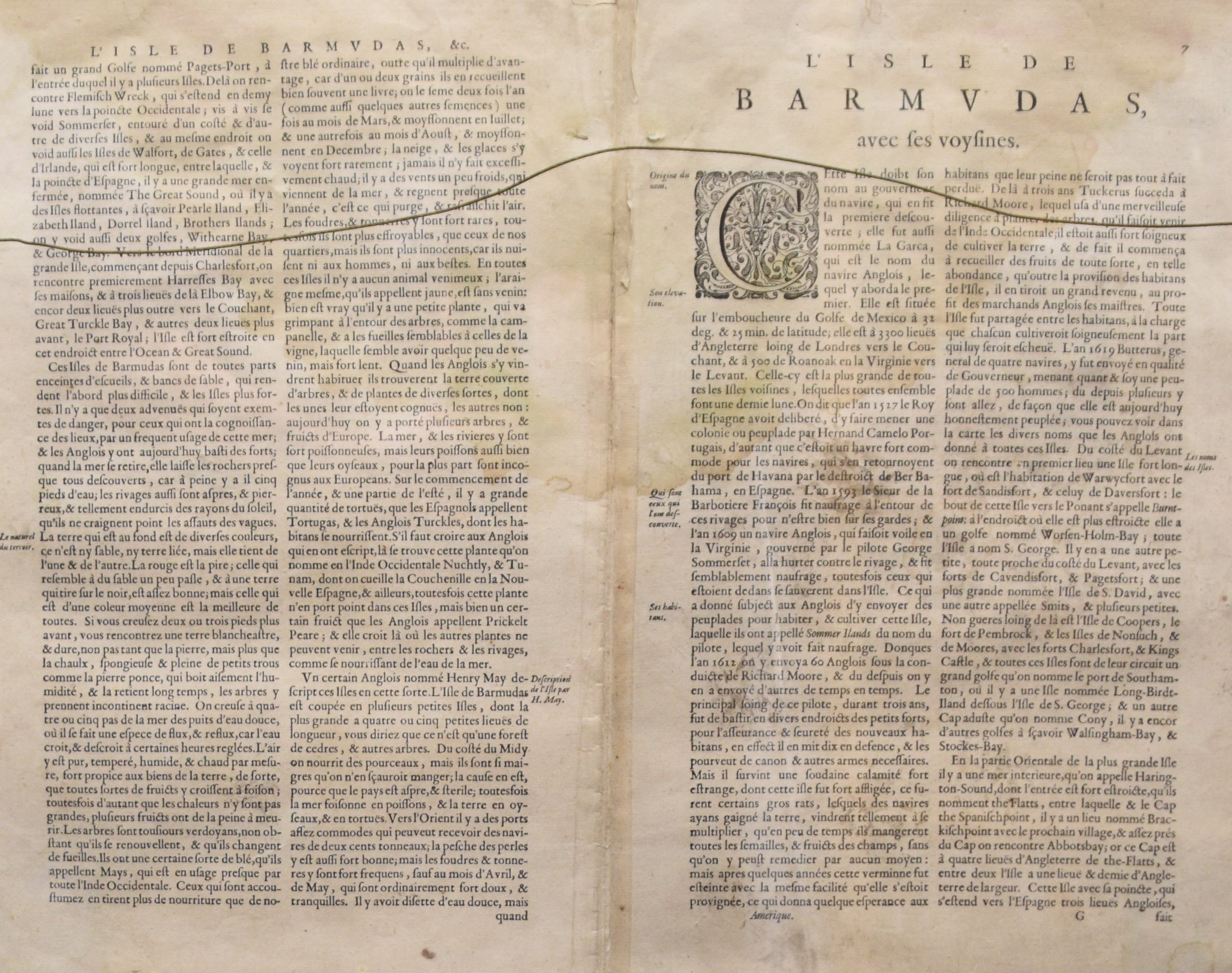 Lot 25 - MAP OF BERMUDA. Mappa Aestivarum Insularum,