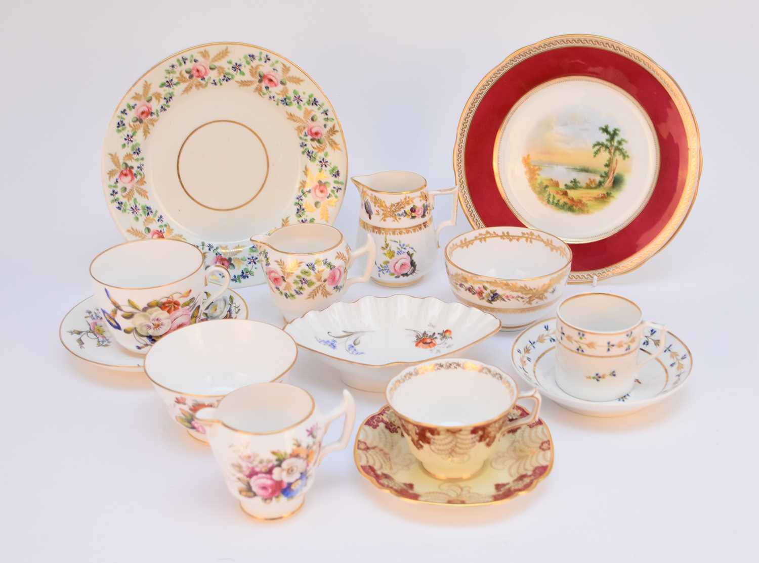 Lot 148 - A collection of Derby porcelain, 19th and