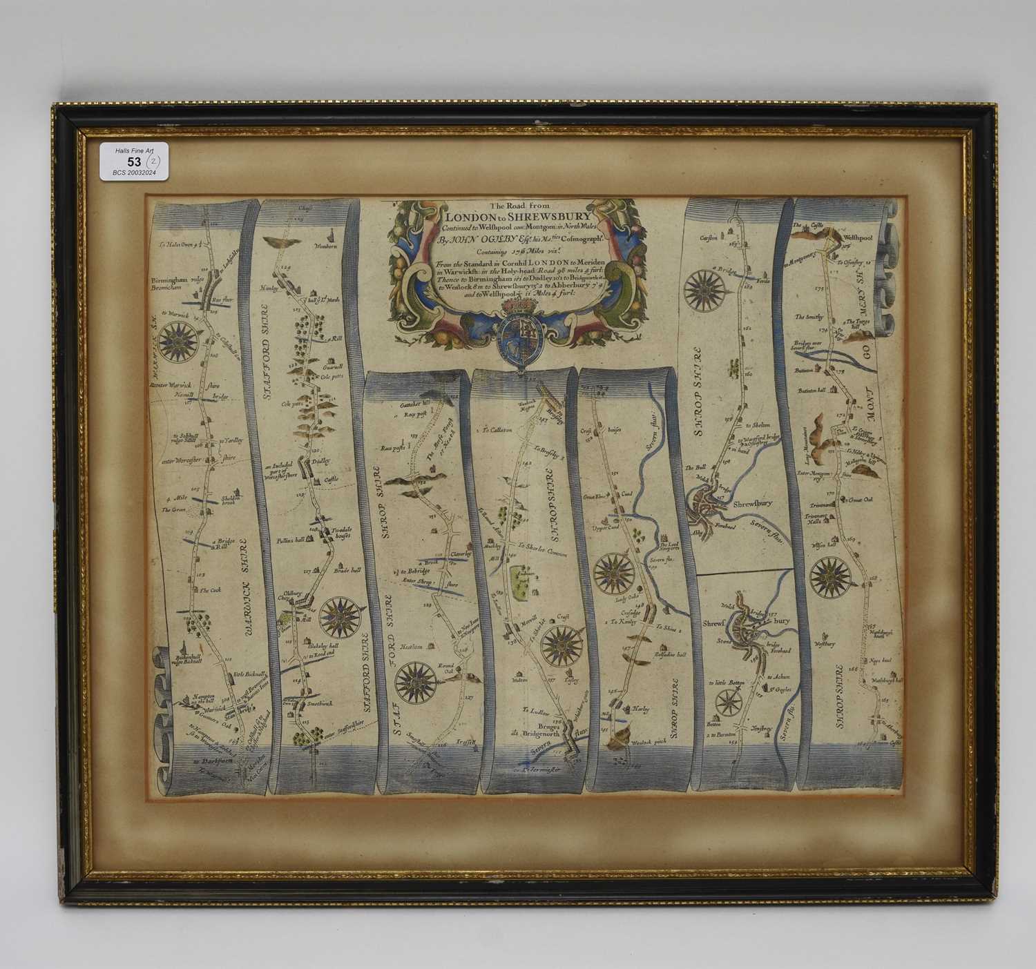 Lot 53 - SPEED, John, Map of Shropshire, [1676] with