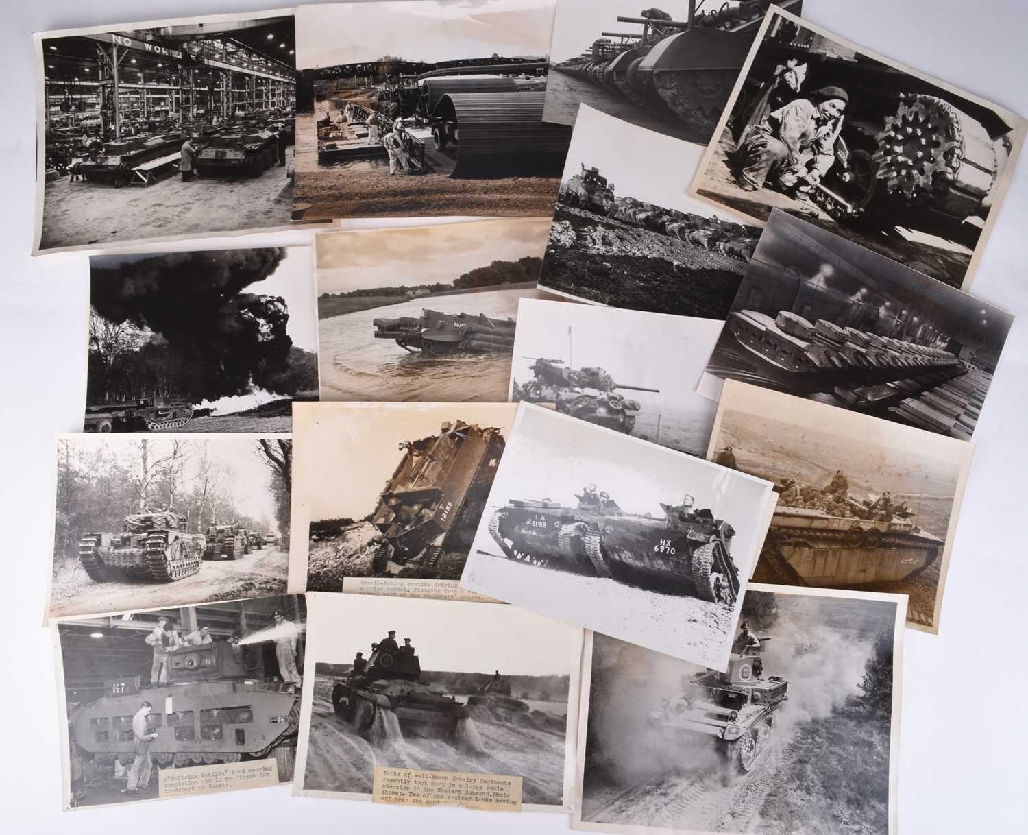 Lot 14 - PRESS PHOTOGRAPHY. Tanks, Armoured Vehicles,