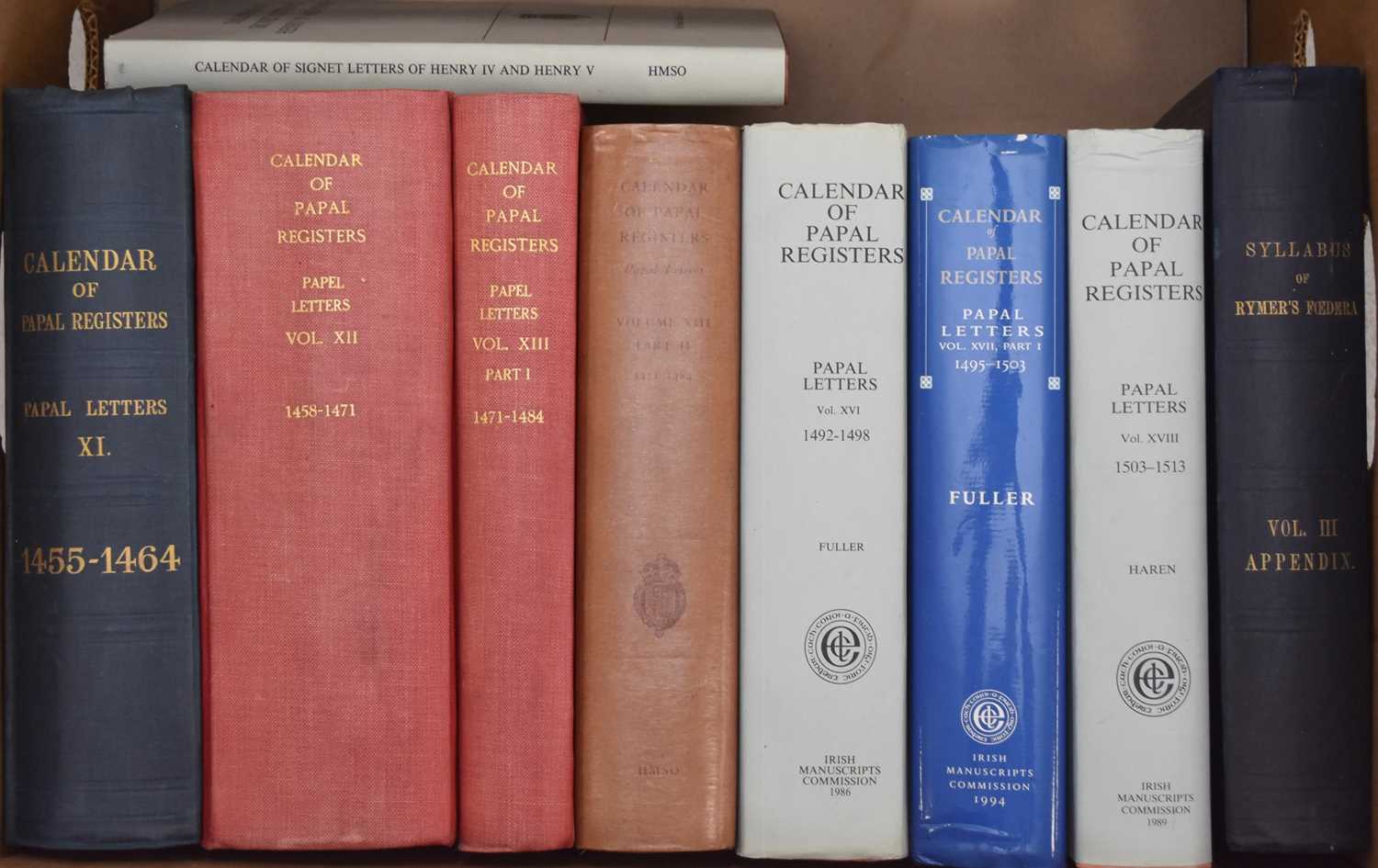 Lot 121 - CALENDAR OF ENTRIES IN THE PAPAL REGISTERS