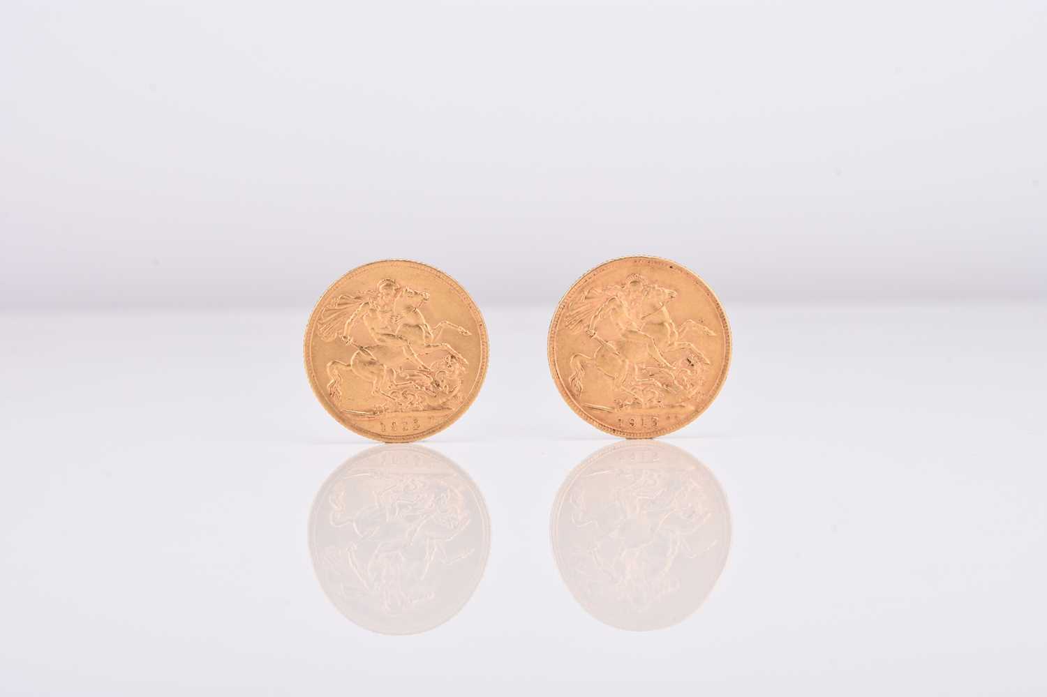 Lot 209 - Two George V sovereigns