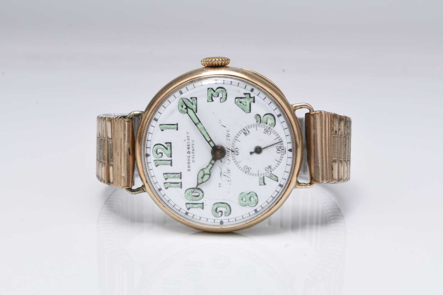 Lot 355 - Rolex Marconi: A gentleman's 14ct gold