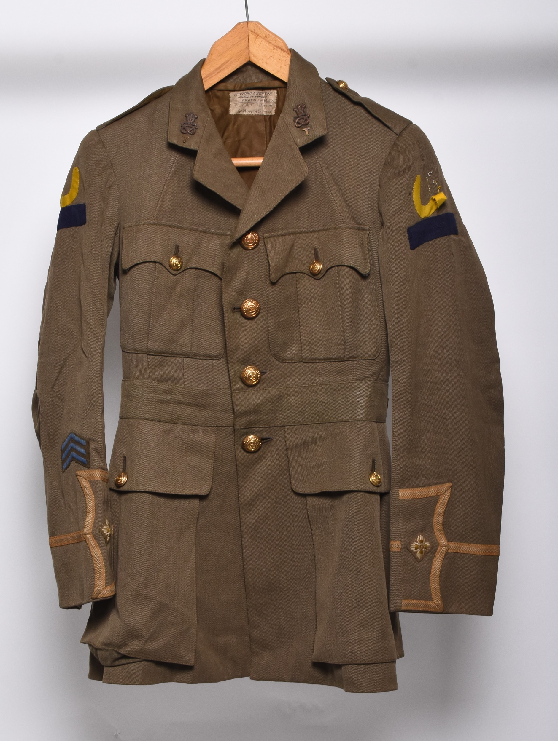 Lot 218 - WW1 uniform as worn by 2nd Lt. A Simon,